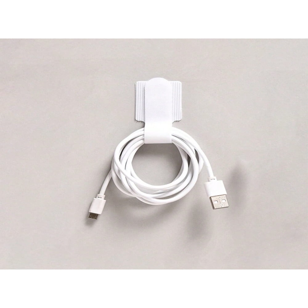 QUTETN 10pcs Adhesive Cable Clips Hook-And-Loop Fastener Cord Organizer ...