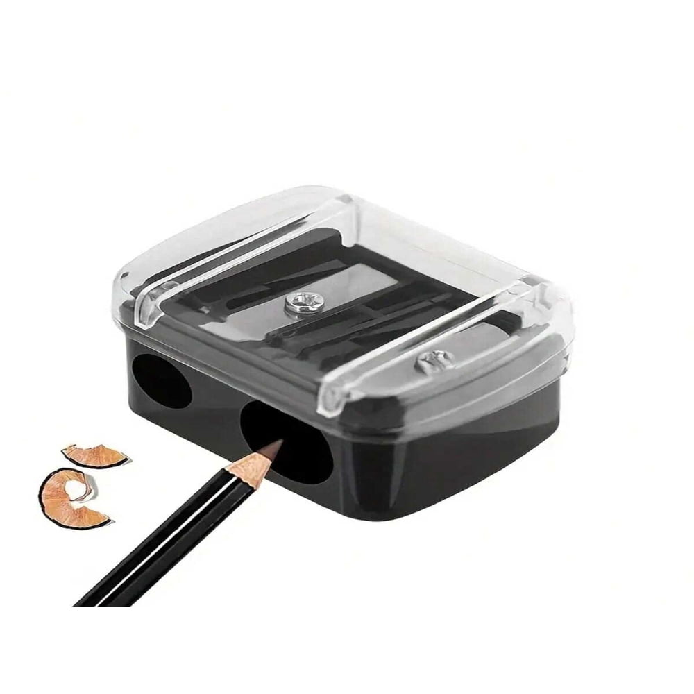 QUTETN 1PC Pencil Sharpener Manual Double Holes Pencil Sharpener With ...