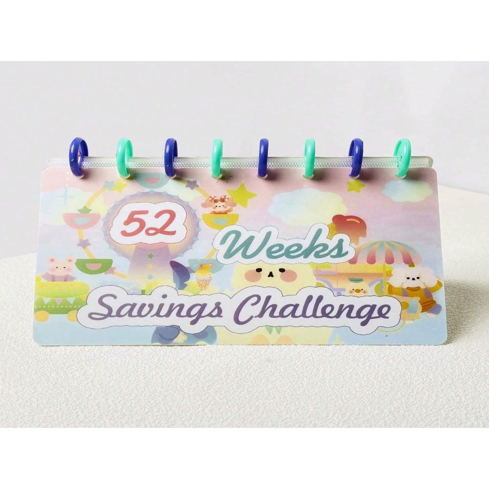 QUTETN 1pc Marble 52 Weeks Money Saving Challenge Binder Envelopes Kit ...