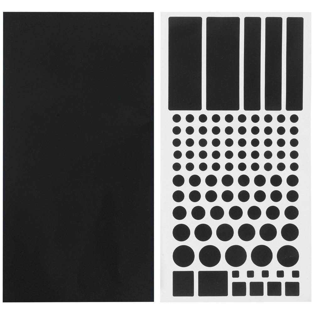 QUTETN 2 Sheets LED Light Blocking Stickers - White/Black Block Out for ...