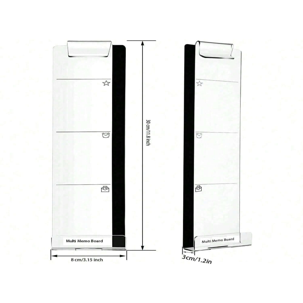 QUTETN 2pcs Monitor Memo Board Computer Sticky Note Computer Side Panel ...