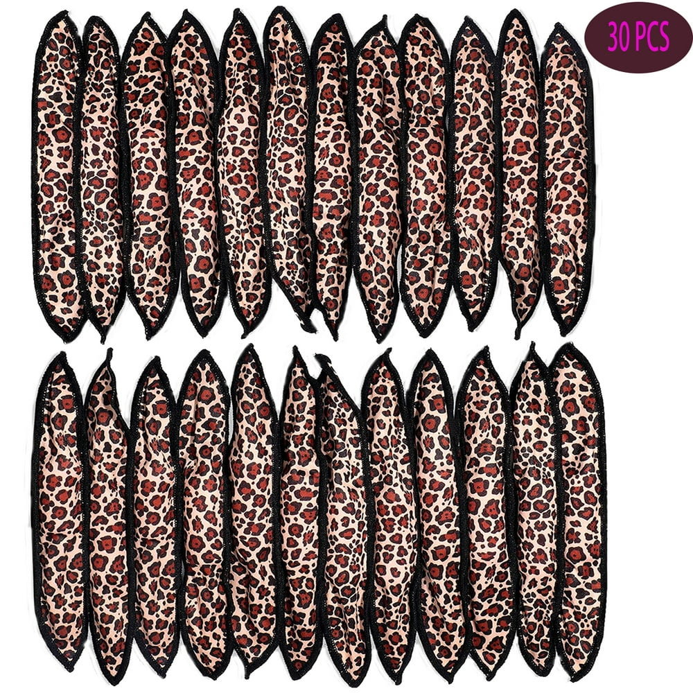 QUTETN 30 Pieces Soft Hair Curler Rollers DIY Night Sleep Foam Hair ...