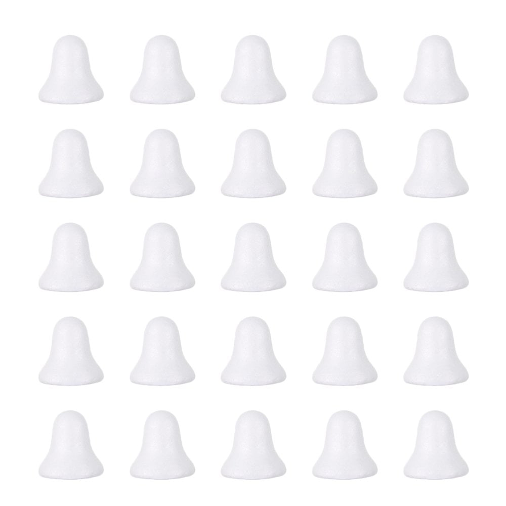 QUTETN 40pcs Unfinished Bell Model DIY Bell Shape Painting Toys DIY ...