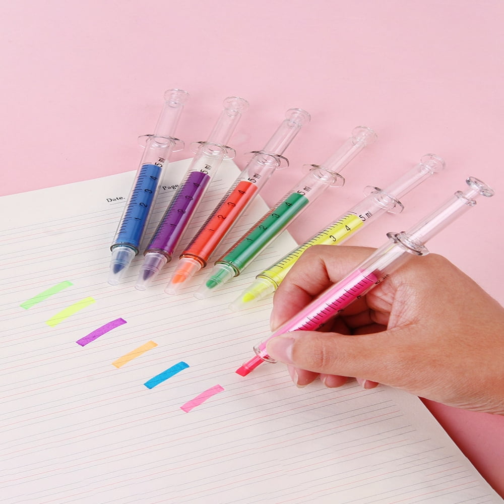 QUTETN 6pcs/set Erasable Fluorescent Pens Creative Colorful Doodling ...