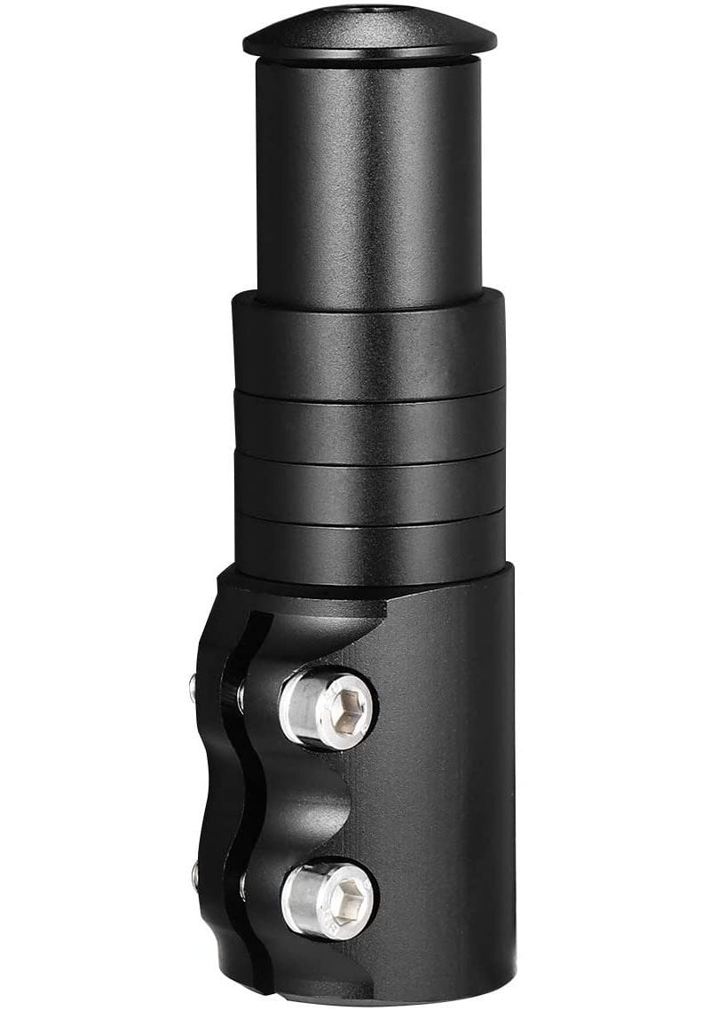 QUTETN Bike Steerer Extension Handlebar Risers (Black) - Walmart.com