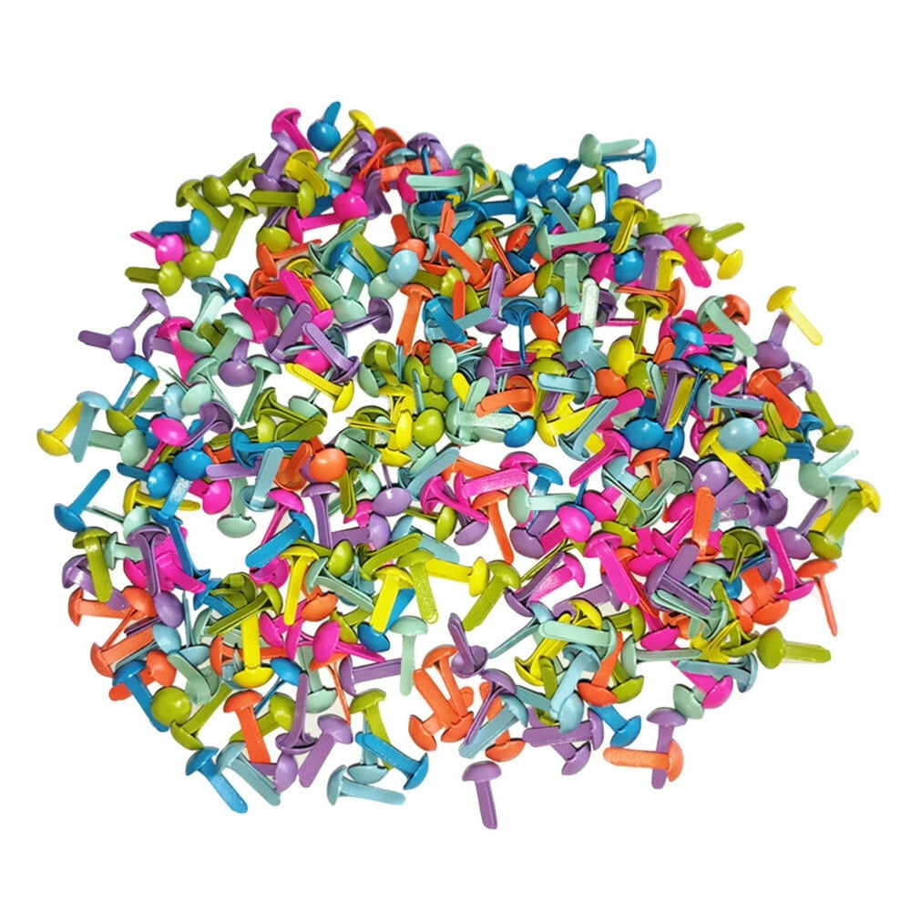 QUTETN Brads Paper Fasteners Mini Metal Brad Fastener Craft ...