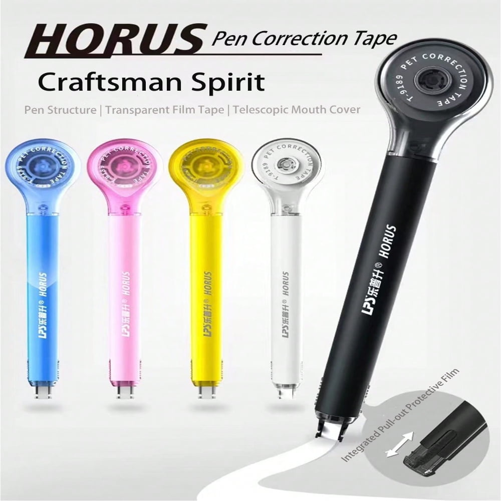 QUTETN Creative Pen-Style Correction Tape 6m Extra Long Silent Press ...