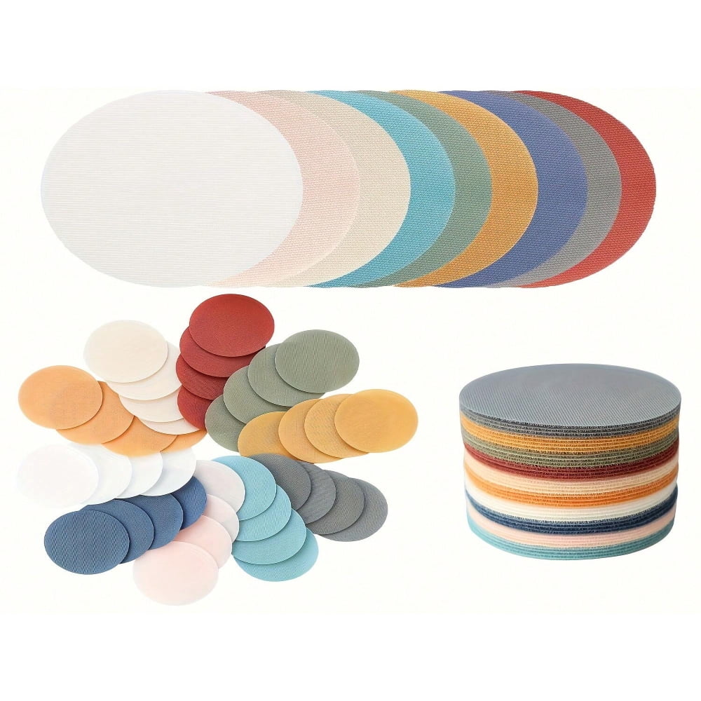 QUTETN Cunese 24 Pcs Polyamide Interlocking Tape Circle Spot Markers ...