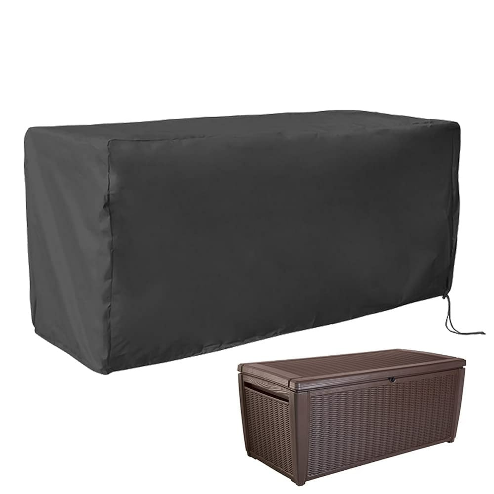 QUTETN Deck Box Cover Waterproof Heavy Duty Patio Ottoman Cover All ...