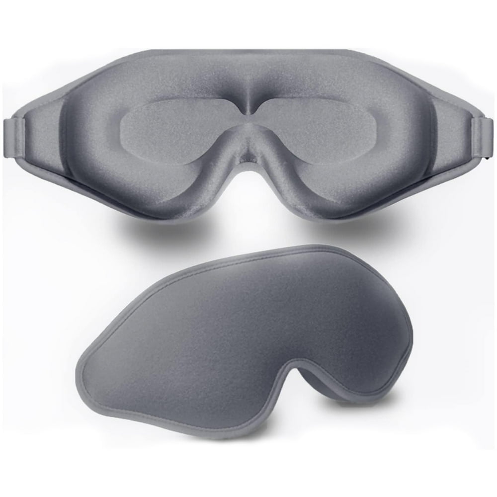 QUTETN Deep Contoured Eye Covers for Sleeping Block Out Light Eye Mask ...