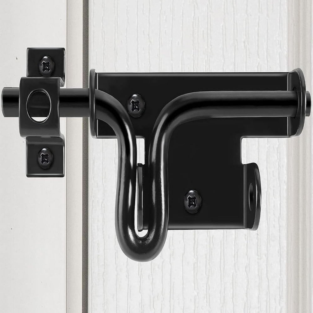QUTETN Door Lock Bolt Gate Latch - Heavy Duty Fence Slide Latches ...