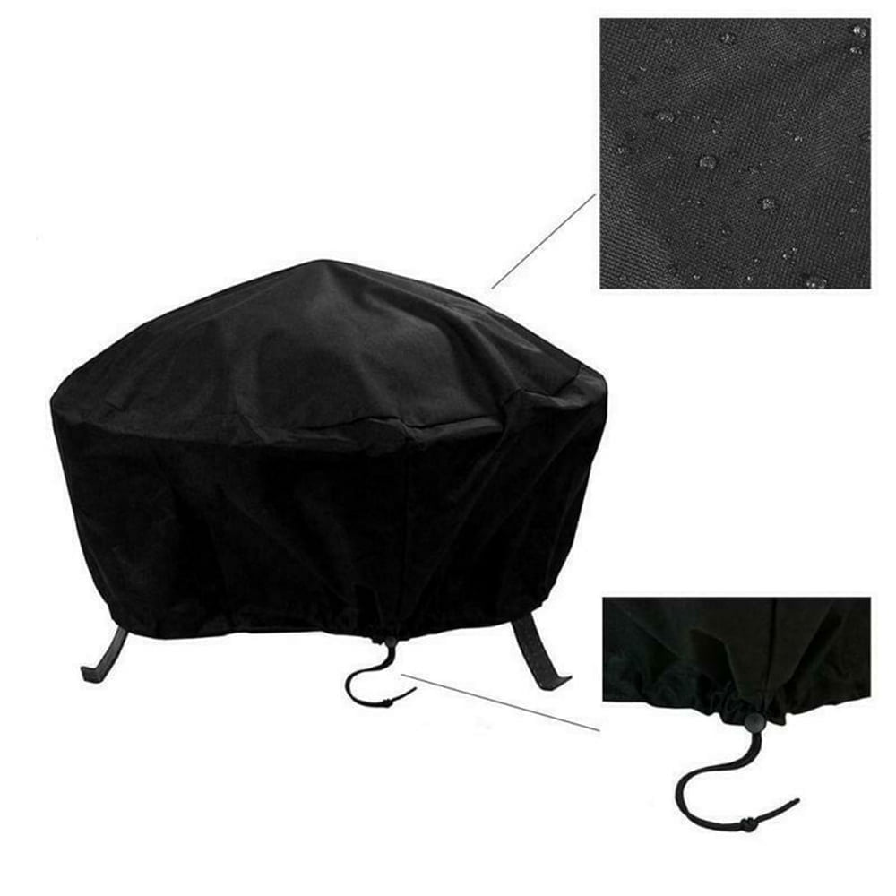 QUTETN Fire Pit Cover Round for Fire Pit 30inch - 48inch Heavy Duty ...