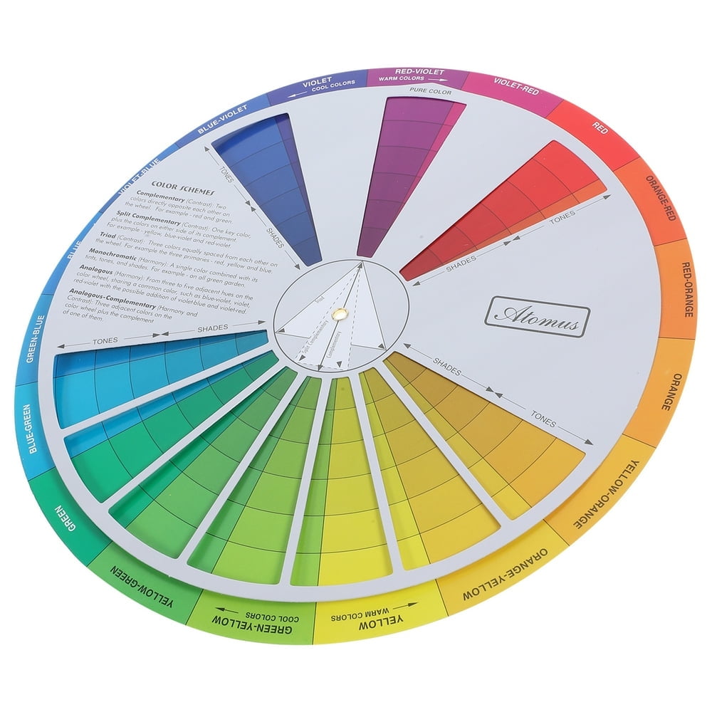 QUTETN Gradient Color Wheel Rotation Mixed Guide Tool Board Chart ...