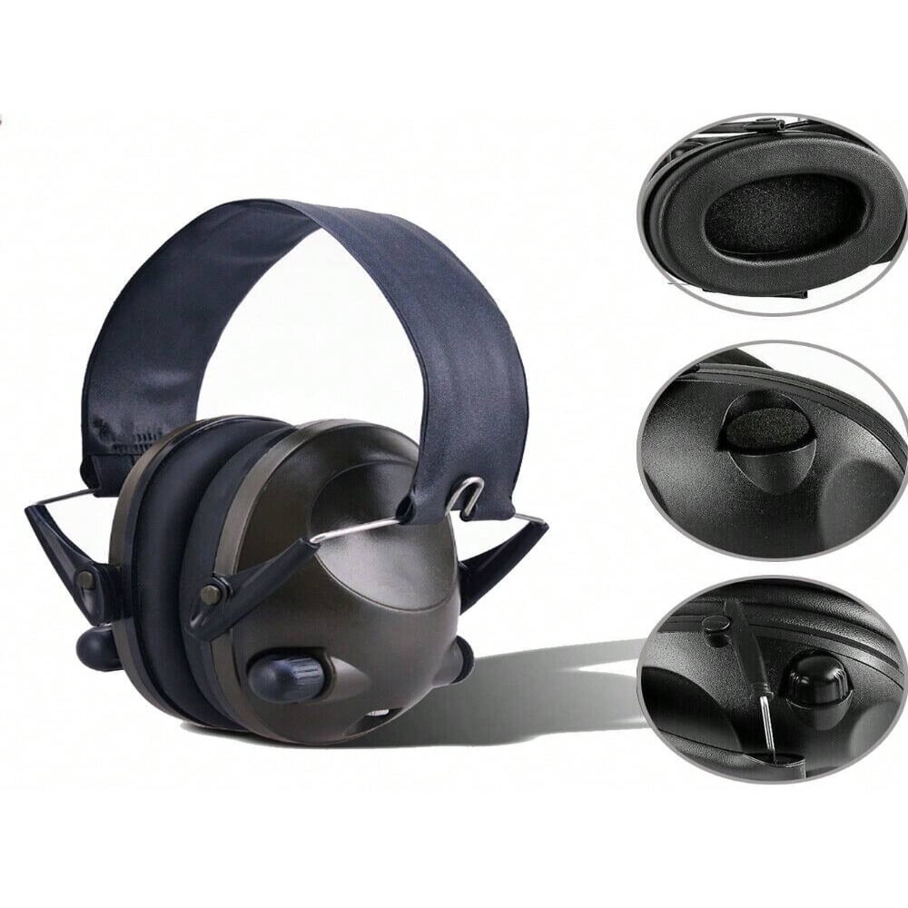 QUTETN Hunting Shooting Headset Electronic Ear Muffs Folding Hearing ...