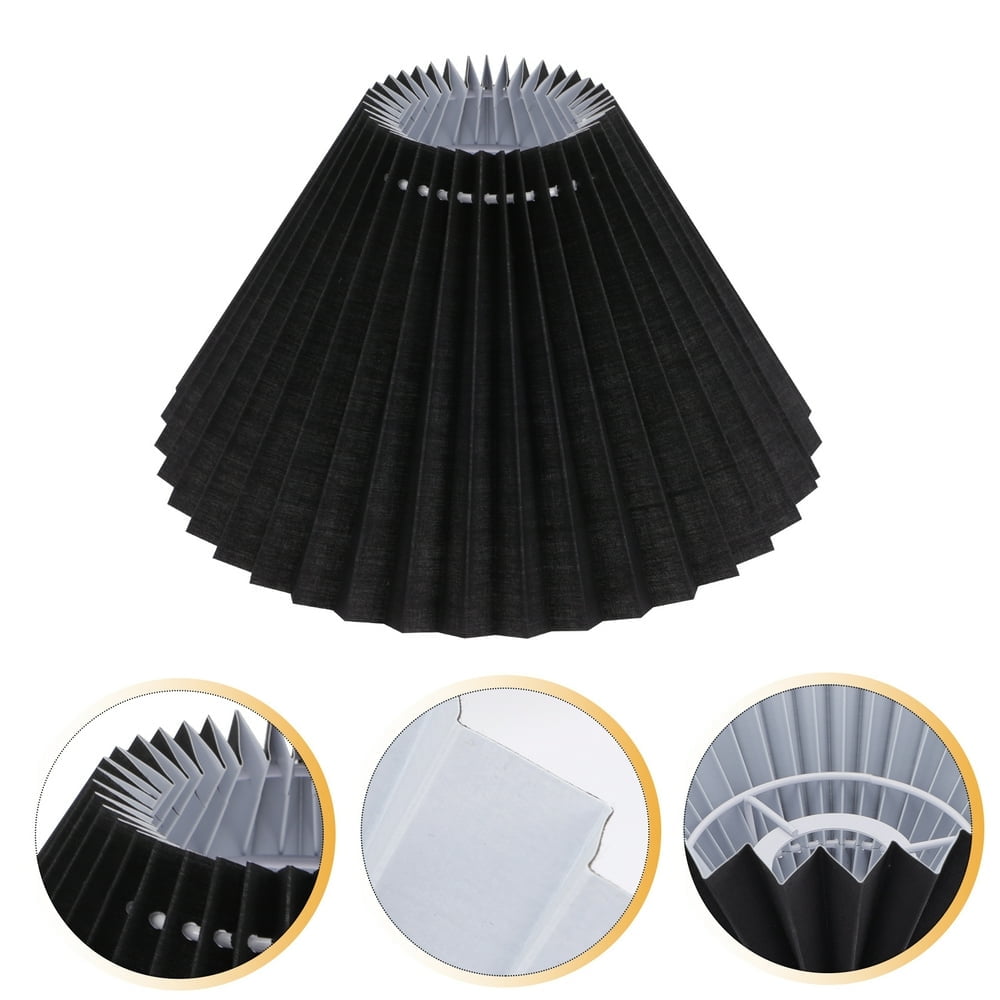 QUTETN Lamp Shades for Table Lamps Bedroom Fabric Lampshade Black Lamp ...