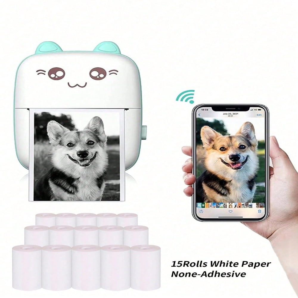 QUTETN Mini Portable Photo Printer Examination Questions Printer With ...