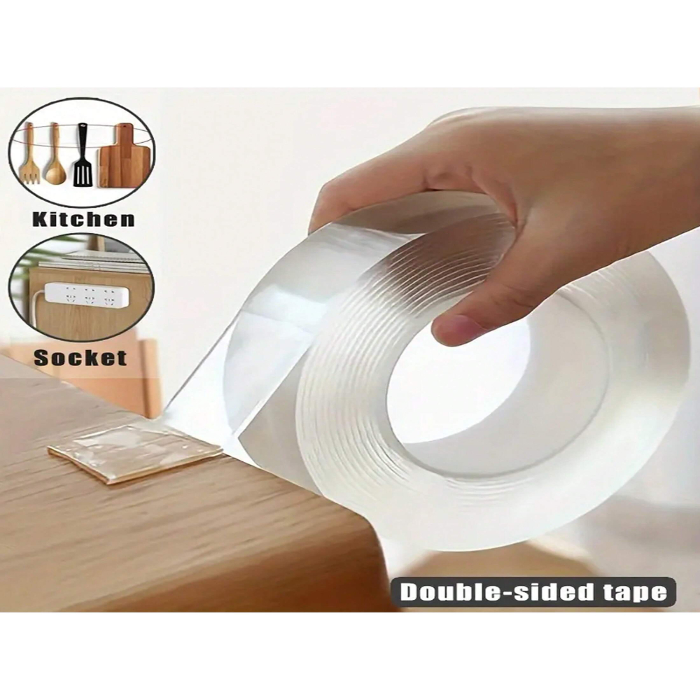 QUTETN Multifunctional Nano Magic Tape - Double-Sided Washable And ...