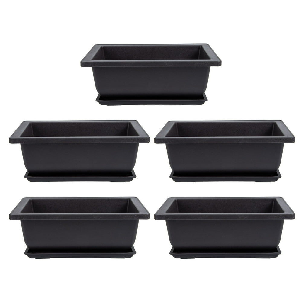 QUTETN Planter Pot Flower Tray Pots Plant Succulent Plastic Bonsai ...