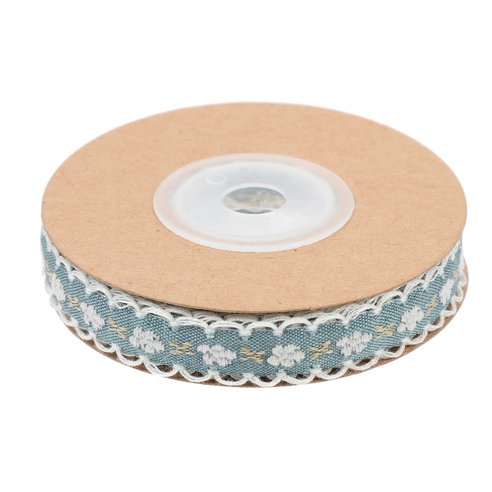 QUTETN Ribbon Lace Trim Embroidered Flower Ribbons Crafts Decorative ...