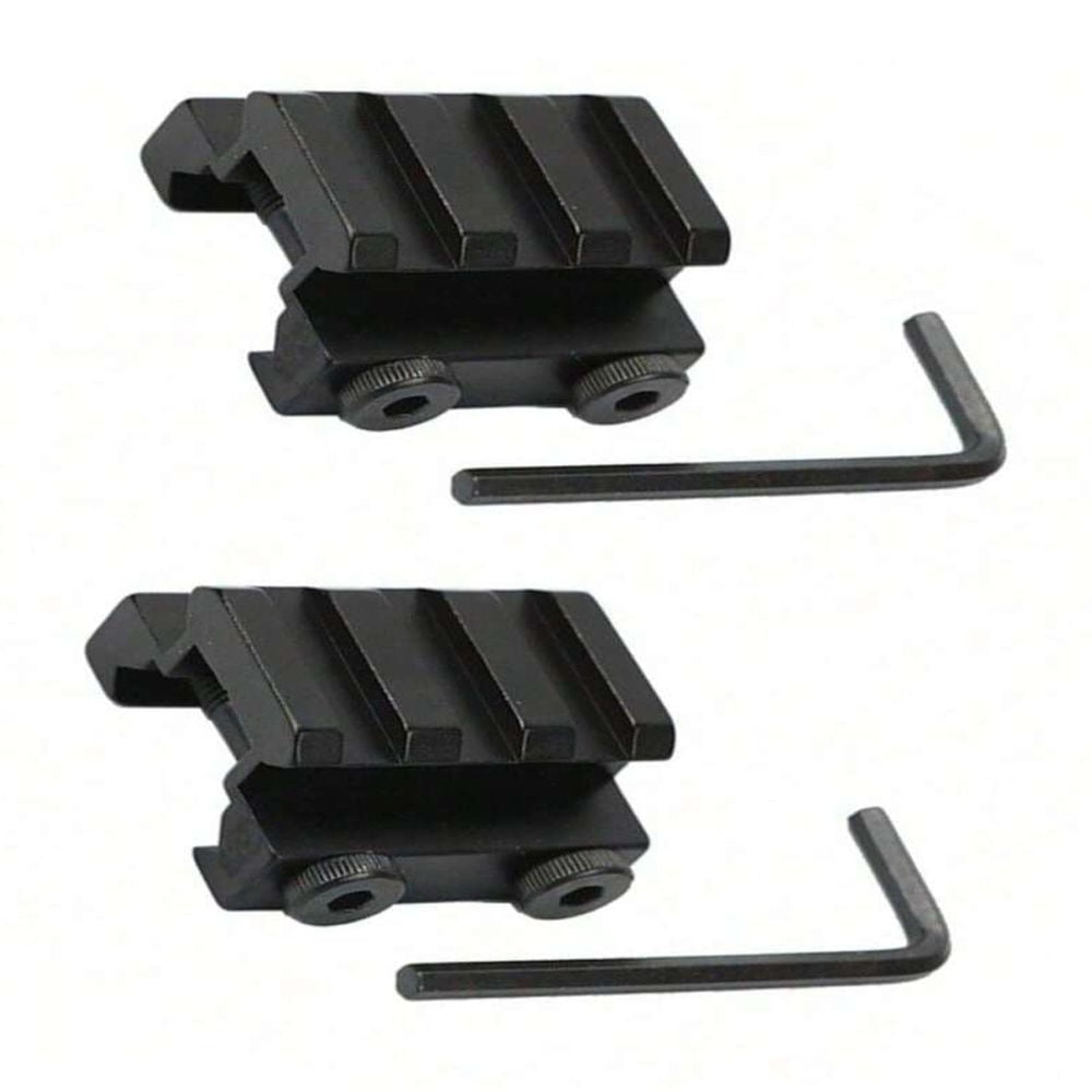 QUTETN STONESKY 2X Flat TOP Half 1/2 INCH 3 Slot Mini Riser Scope Mount ...