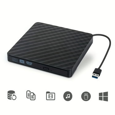 JGOO USB 2.0 External CD-RW Optical Drive with Accessories Included ...