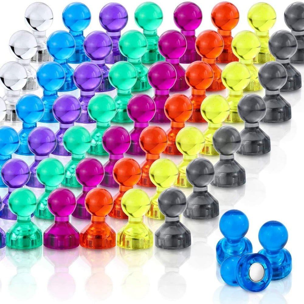 QUTETN Snap Magnets 40 Pack 8 Colors Fridge Magnets Colorful And ...