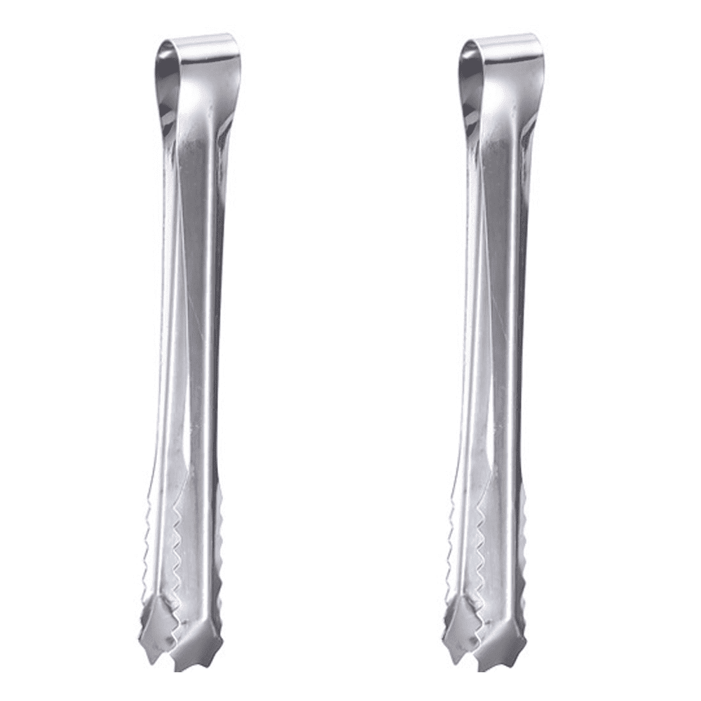 QUTETN Stainless SteelIce Tongs for Ice Bucket Ice Cube Serving Tongs ...