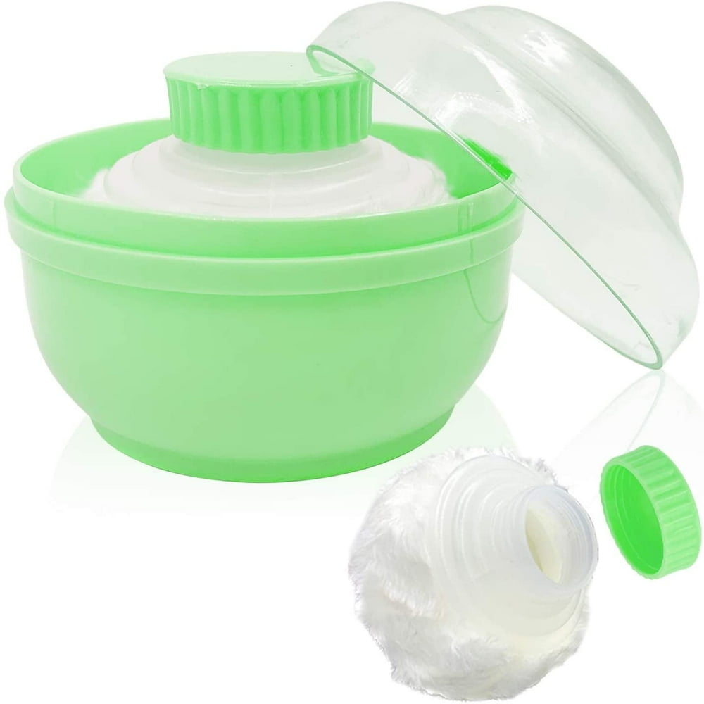 QUTETN Storage Body Powder Container Large 3.5” Fluffy Body After-bath ...