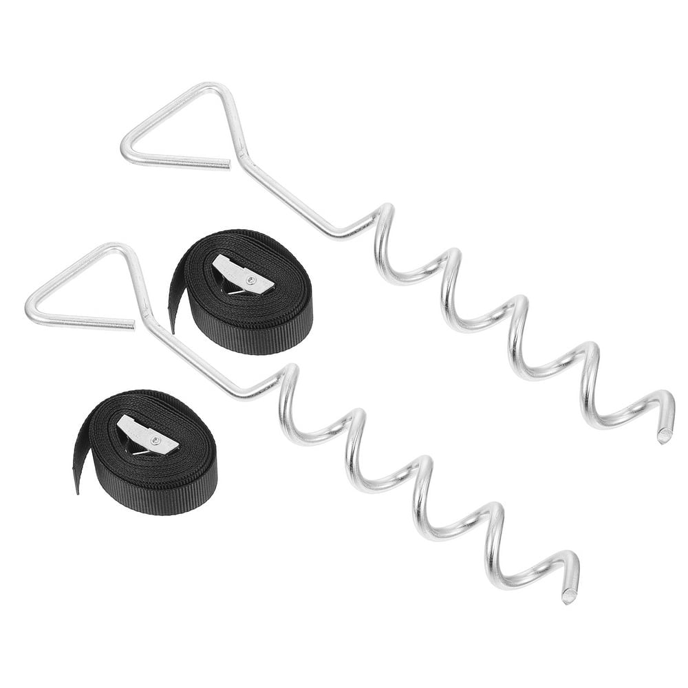 QUTETN Trampoline Anchor Accessories Safety Ground Anchors Parts Tie ...
