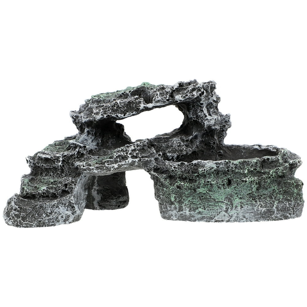 QUTETN Turtle Resting Platform Reptile Basking Resin Platform Tortoises ...