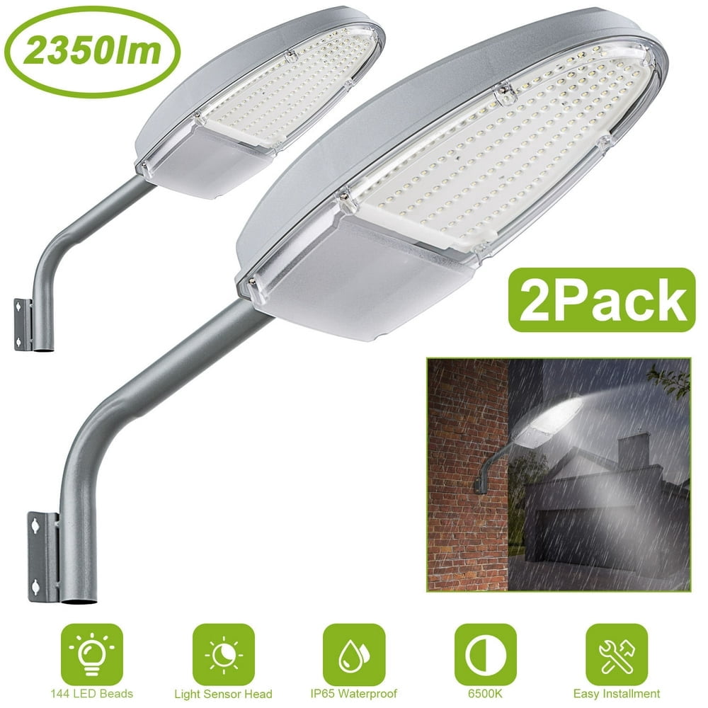 QUTETN Wall Pack LED Lights 144LEDs Outdoor Street Light 24W/2350lm ...