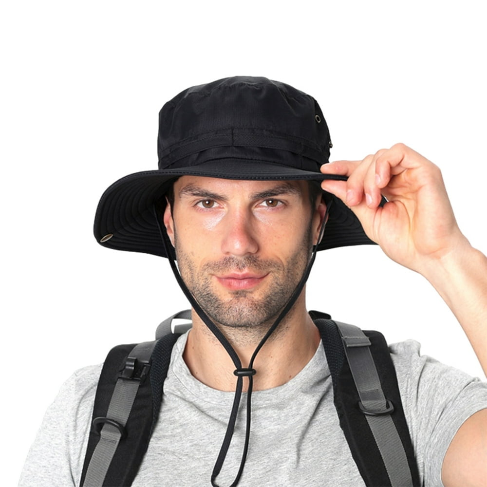 QUTETN Waterproof Bucket Rain Hat for Women Wide Brim Summer UPF50 ...