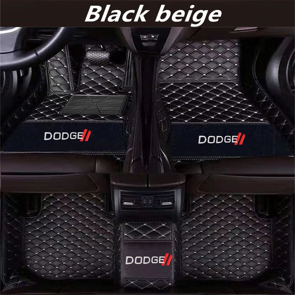 QUUFAA Car Floor Mats Custom For Dodge Ram1500 Attitude Avenger Caliber Caravan Challenger ...