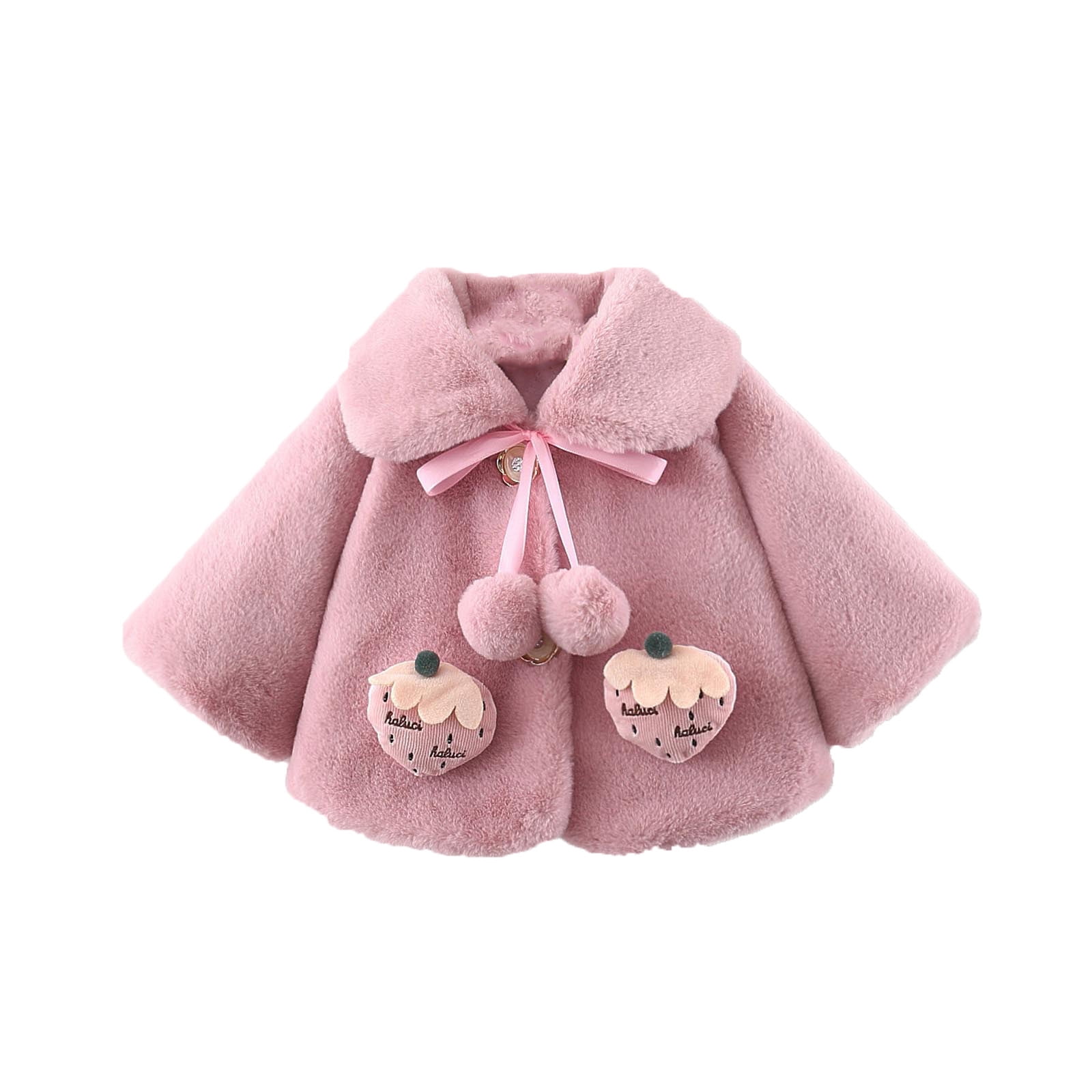 QUYUON Baby Coat 0-3 Months Sale Long Sleeve Fleece Jacket Toddler Baby Girls Winter Bow Thicken ...