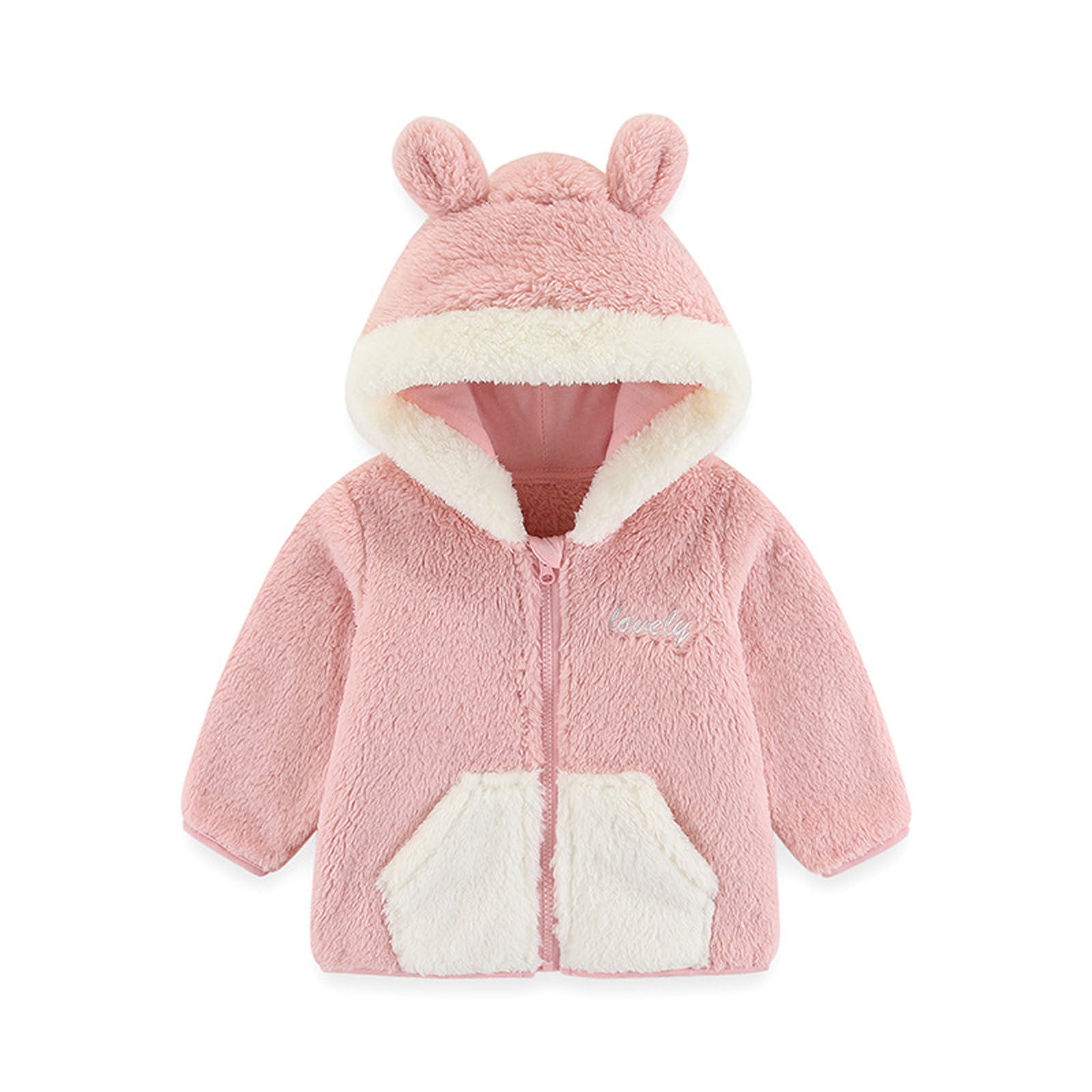 QUYUON Baby Coat Sale Long Sleeve Fleece Jacket Baby and Winter Clothing Warm Children's Hooded ...