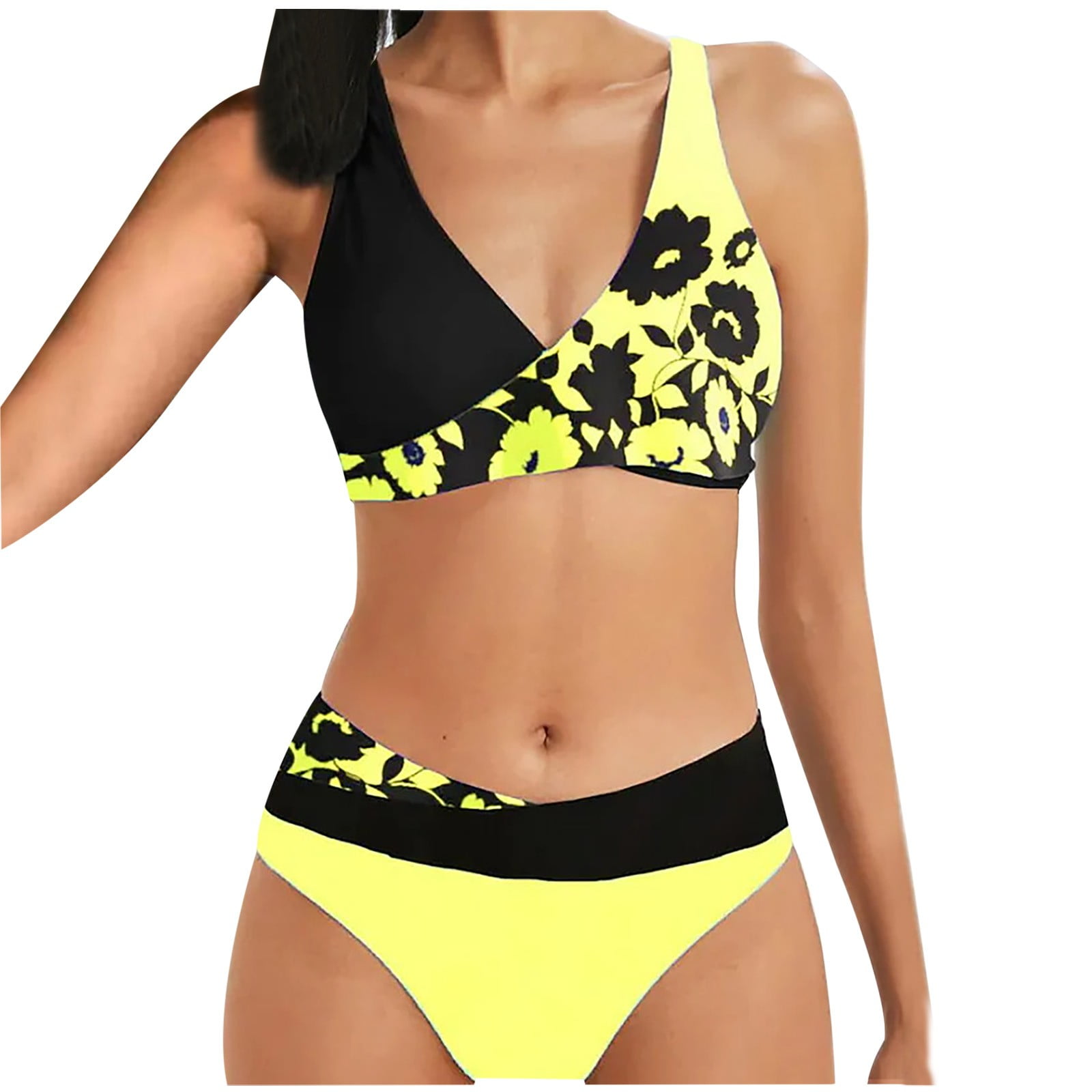 Quyuon Bathing Suit For Women Bikini 2 Piece Push Up Swinsuit Swimwear For Women Full Coverage