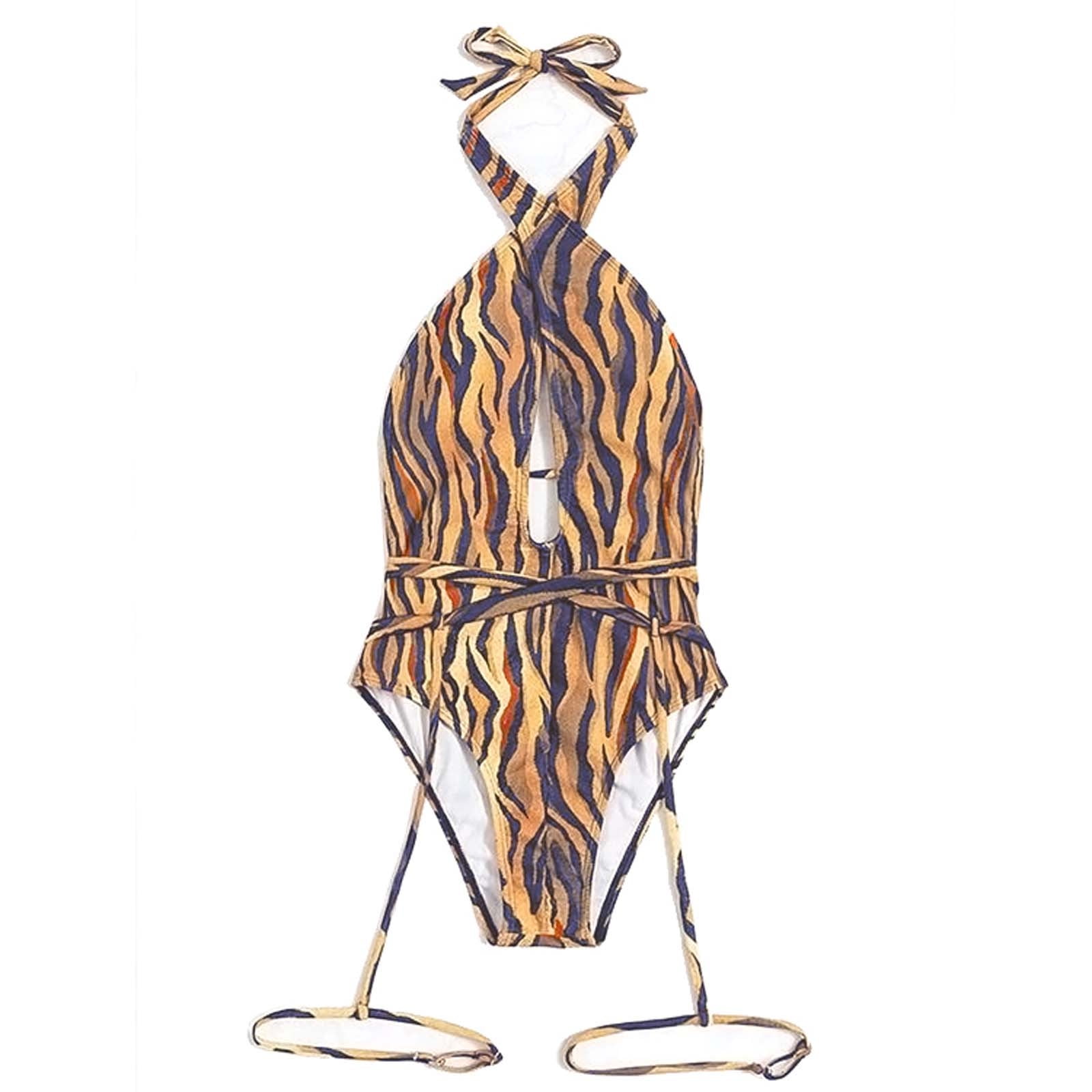Quyuon Clearance Bathing Suit For Women One Piece Push Up Bathing Suits
