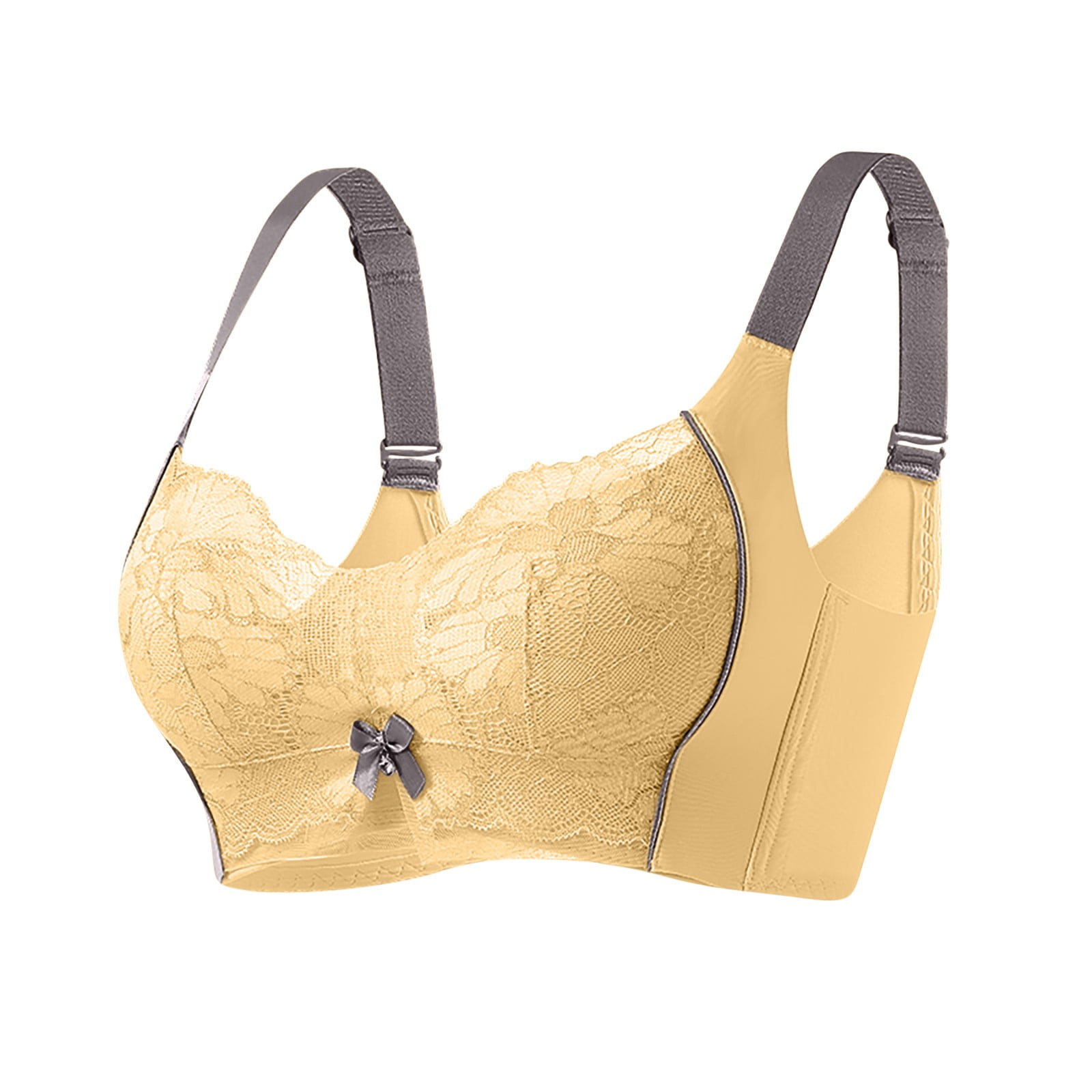 Quyuon Lace Bra Women Thin Lingerie Large Breasts That Appear Small Gathered Large Size Bra