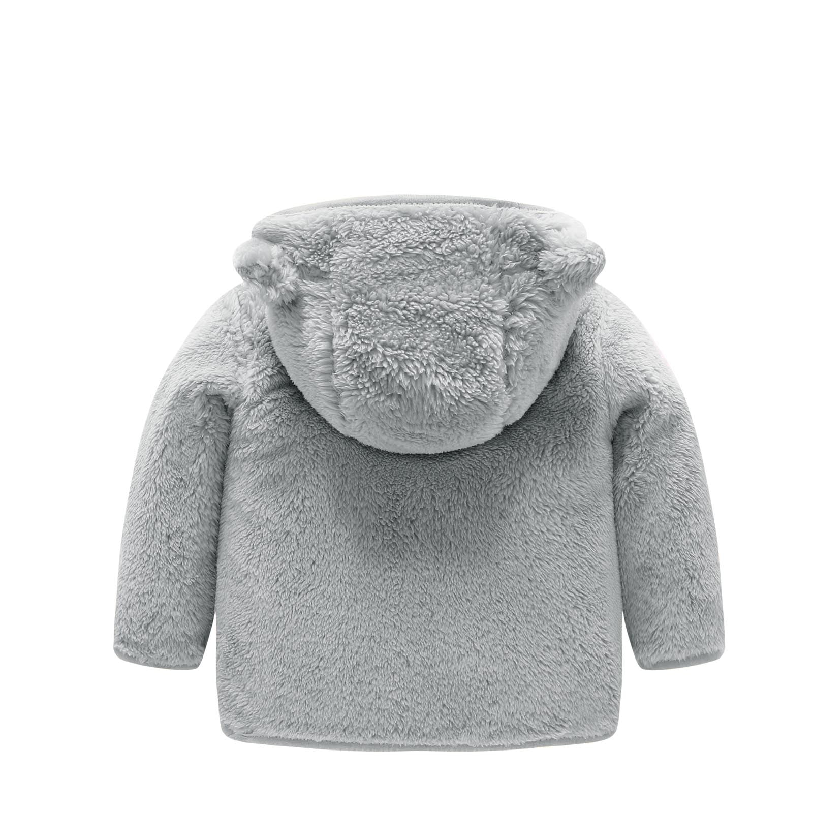 QUYUON Newborn Baby Hooded Puffer Jacket Clearance Long Sleeve Fleece Jacket Toddler Kids Baby ...