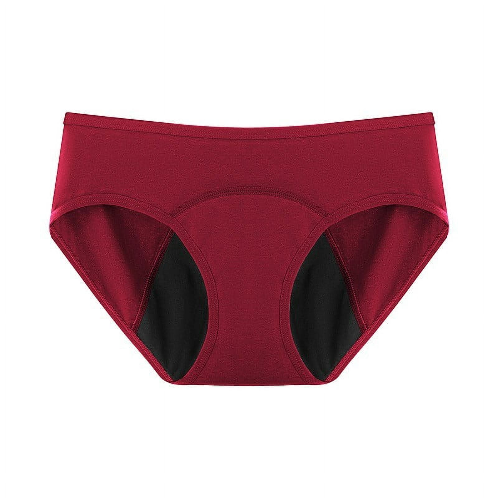 Quyuon Plus Size Period Underwear For Women 3 Pack Of Cotton Underwear