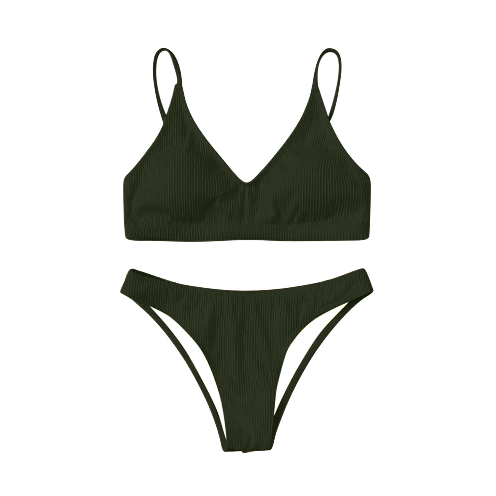 Quyuon String Bikini Swimsuit For Women 2 Piece High Waisted Bathing