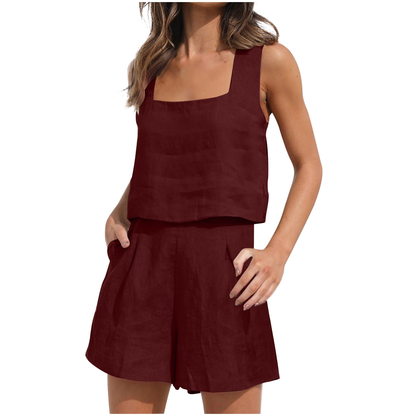 QUYUON Two Piece Outfits for Women 2 Piece Outfits Lounge Matching Sets ...