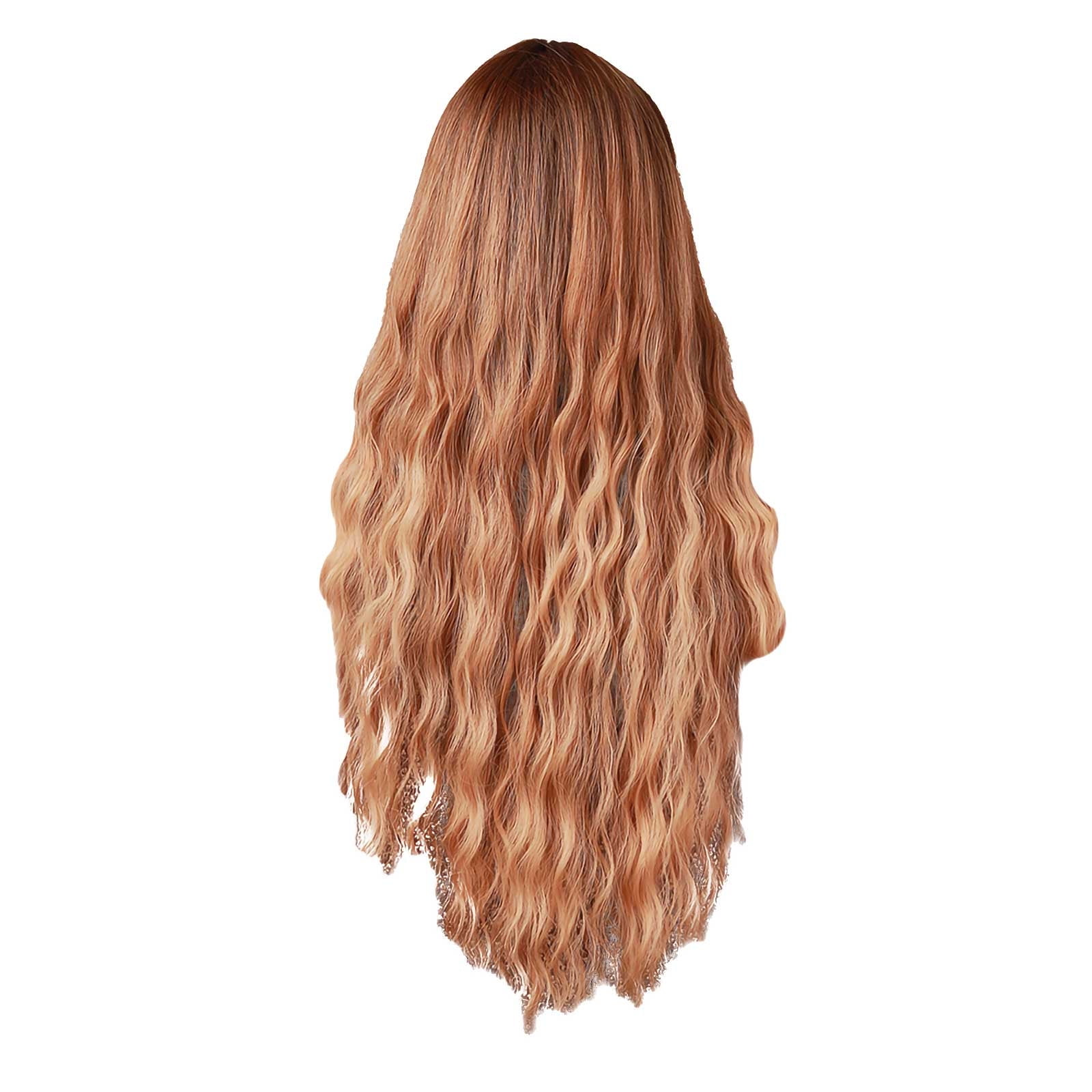 QUYUON Wigs for Older Women Clearance Hair Replacement Wigs Brown Wigs ...
