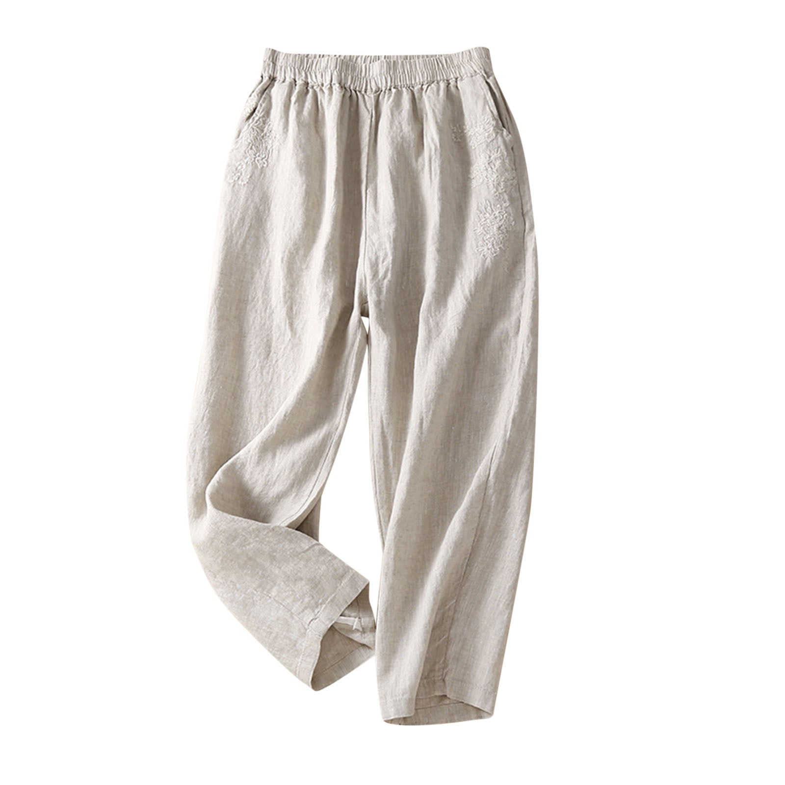 QUYUON Women Pants Loose Wide Leg Pants High Waist Straight Pants ...