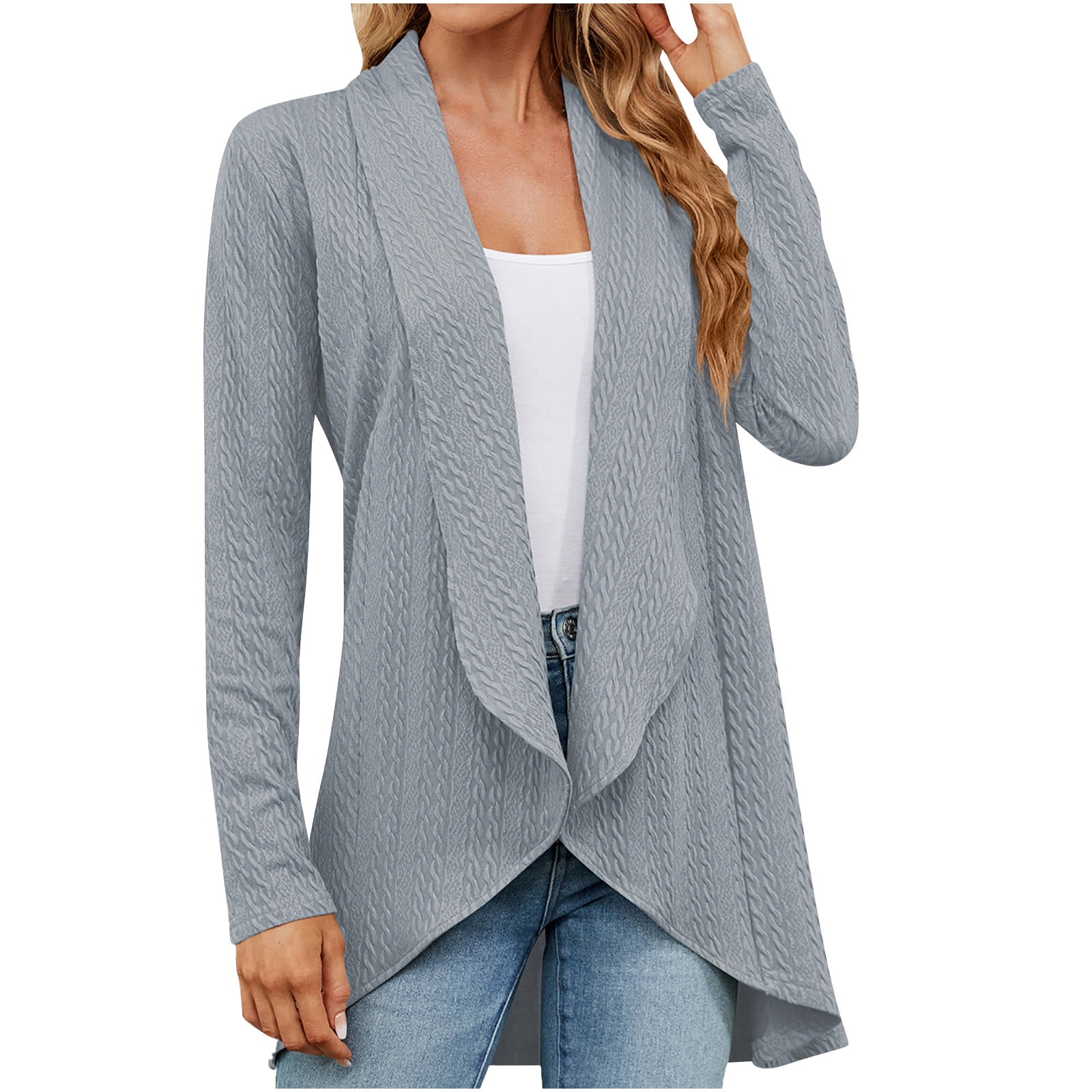 QUYUON Womens Cardigan Sweater Deals Long Sleeve Formal Cardigan for ...