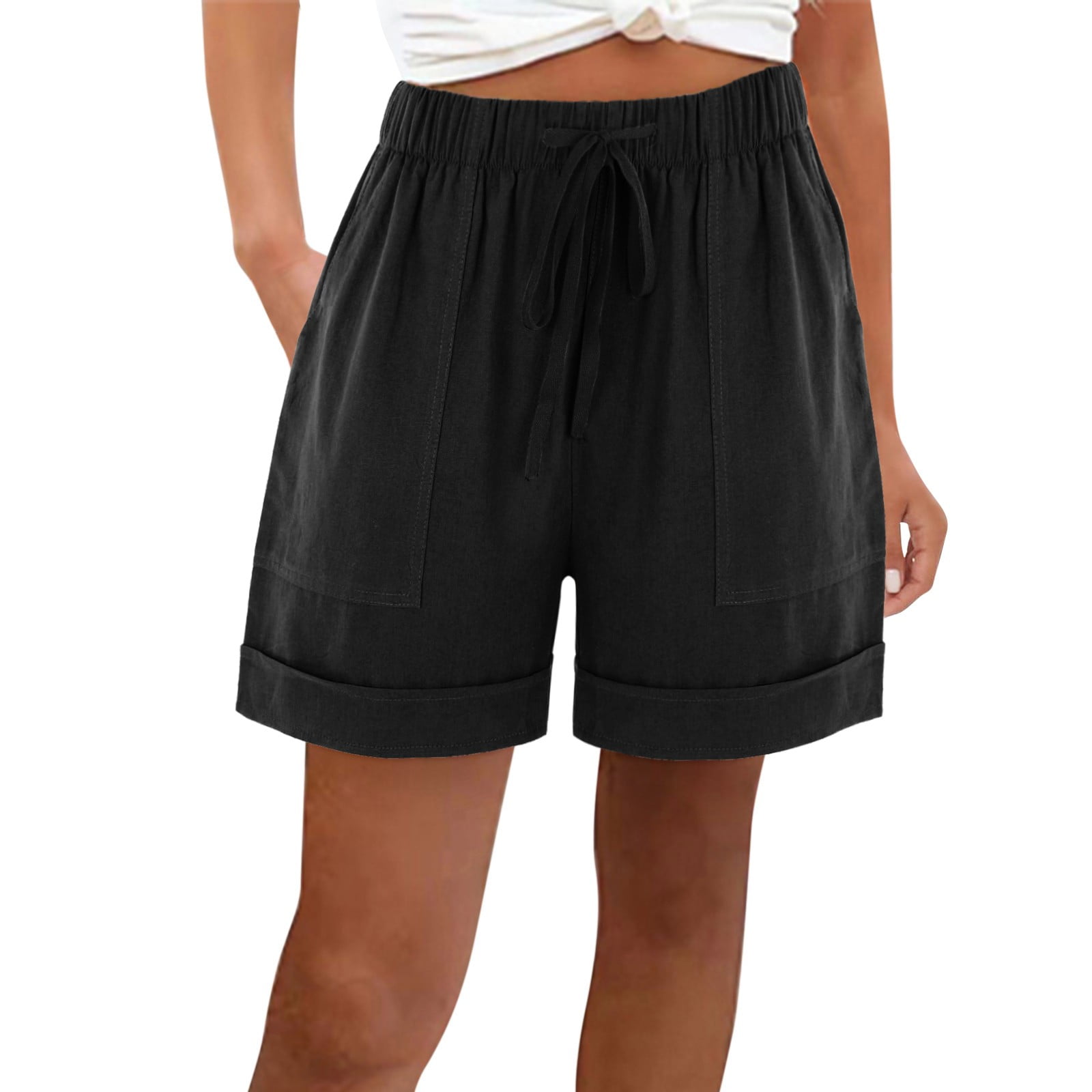 QUYUON Womens Hiking Shorts Discount Yoga Shorts for Women Volleyball ...