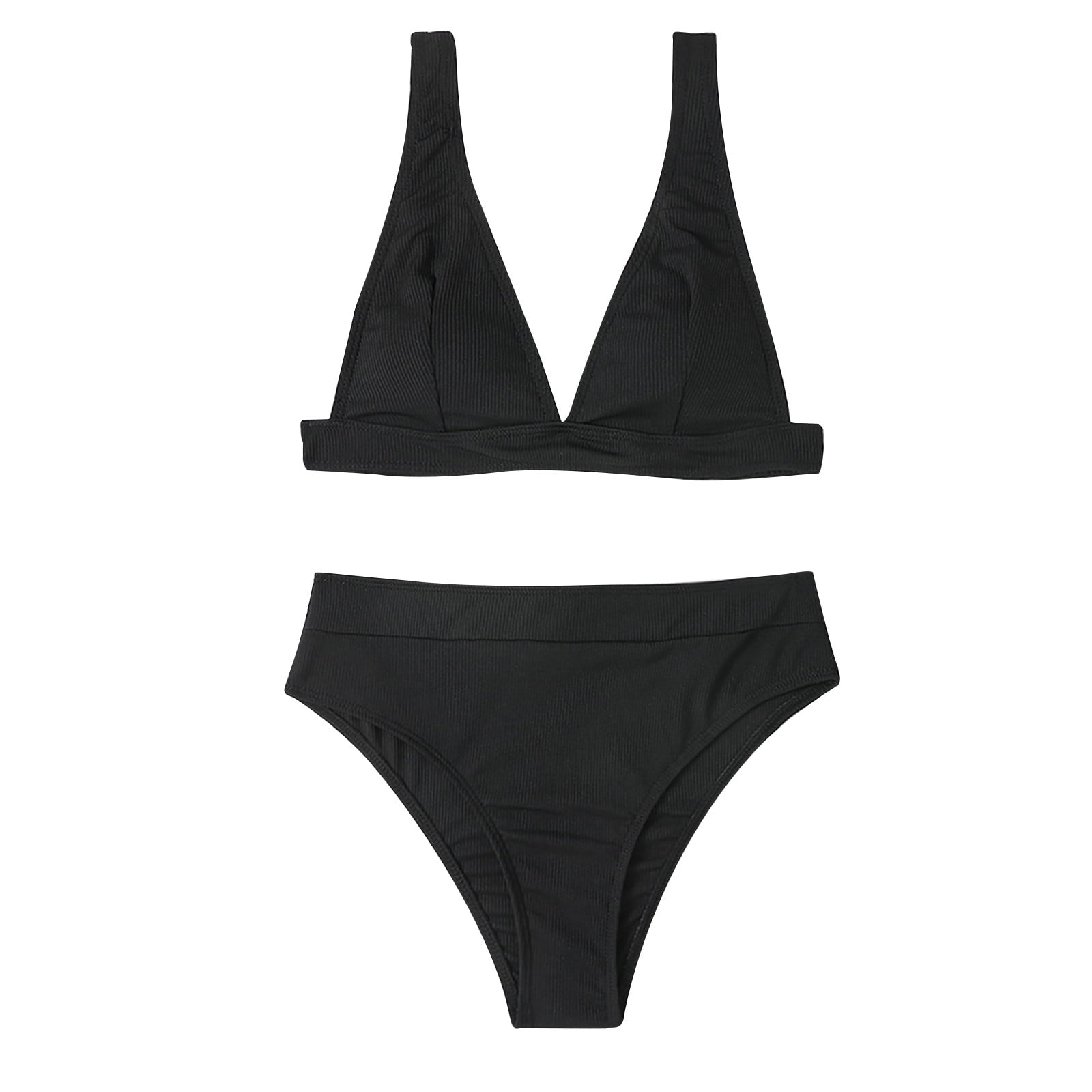 Quyuon Womens Two Piece Bikini Sets Push Up Swinsuit Womens Swimsuits