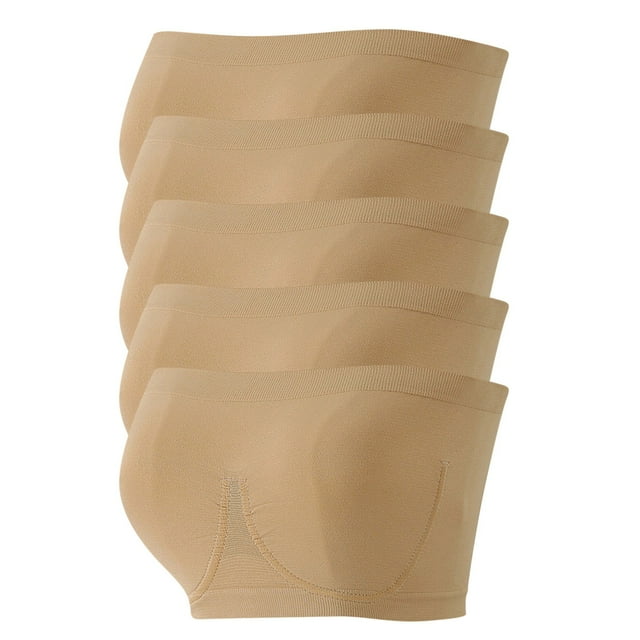 Quyuon Workout Bras Womens Stretch Strapless Bra Summer Bandeau Bra