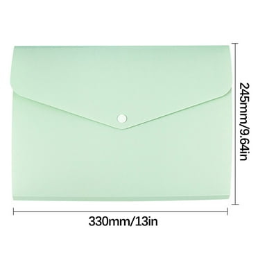 20 Pack Folders Plastic Envelopes, Clear Plastic File Folder for ...