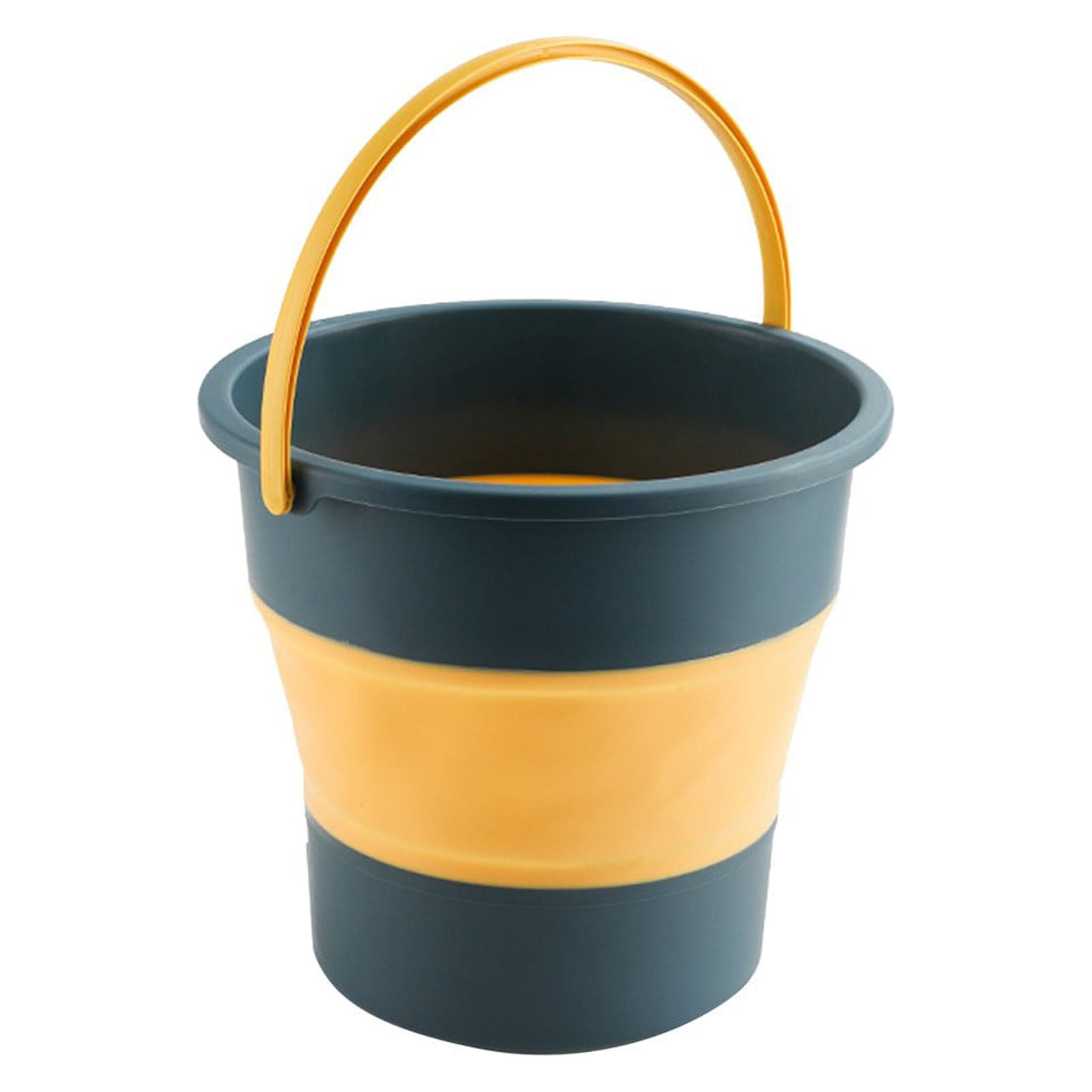 QVNFKO Foldable Beach Bucket Set Collapsible Buckets with Handle with ...